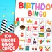 Birthday Bingo, Kids Birthday Party Game, Printable Bingo Game, Fun ...