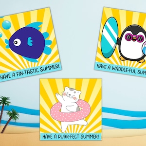 End of Year Student Gift Tags Printable, Cute Summer Tags for Classroom ...