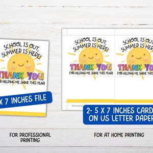 End of School Year Teacher GIFT CARD Holder, Teacher Appreciation Gift ...