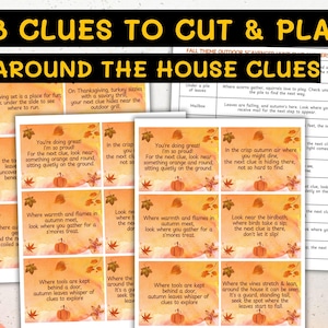 Outdoor Scavenger Hunt Fall Theme, Autumn Scavenger Hunt for Kids Teens ...