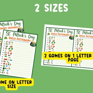 St Patricks Day Emoji Pictionary Game, St Patricks Day Games, St ...