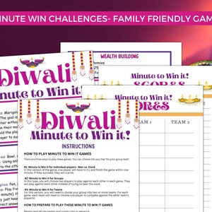 18 Diwali Games Bundle, Diwali Games for Adults, Kids, Diwali Party ...