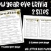 New Years Eve Trivia Game, 2024 New Years Eve Game, New Years Party ...