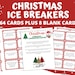 Christmas Icebreaker Game Questions, Conversation Starters Cards, Fun ...