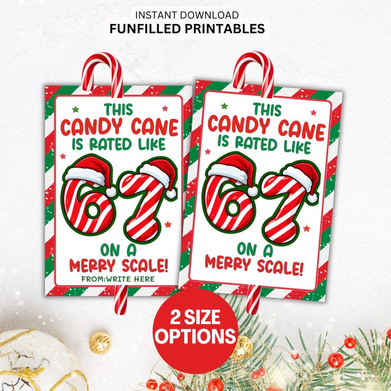 Six Seven in Candy Cane - Etsy