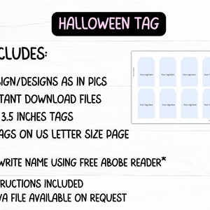 Halloween Class Gift Tags, Classroom Halloween Treats, Classmates ...