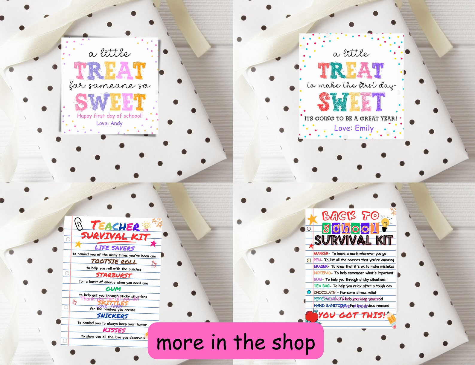 Teacher Sweet Treat Tag, Teacher Appreciation Tag, Teacher Thank You ...