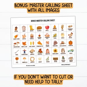 50 Fall Bingo Cards, Autumn Bingo Game, Fall Games Adults Kids Fall ...