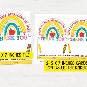 Teacher Appreciation Gift Card Holder Printable, Teacher Thank You Card ...
