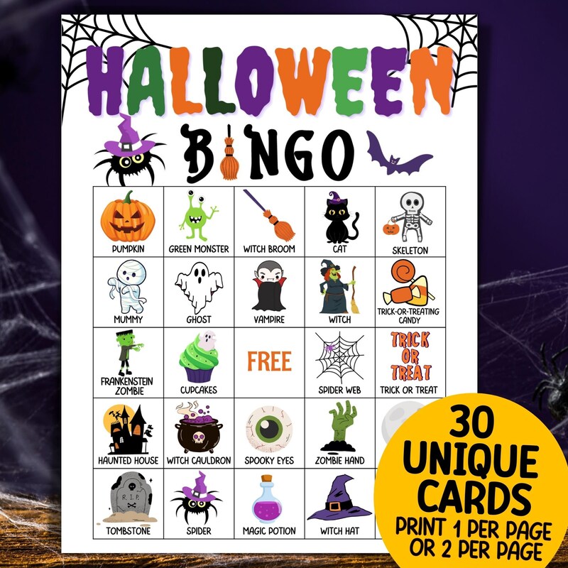 Halloween Bingo - Etsy