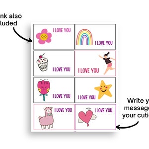 Lunch Box Notes for Kids, Lunchbox Notes for Girls, Positive ...