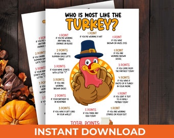 Virtual or Large Screen Game Thanksgiving Turkey Battle - Etsy