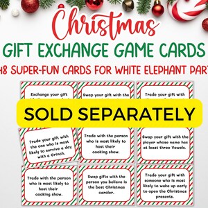 Christmas Taboo Game, Forbidden Words Christmas Game, Taboo Cards ...