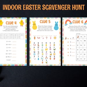 Indoor Easter Scavenger Hunt for Teens, Easter Treasure Hunt for Kids ...
