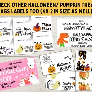 Halloween Treats Bag Topper, Printable Halloween Goodie Bag Topper ...