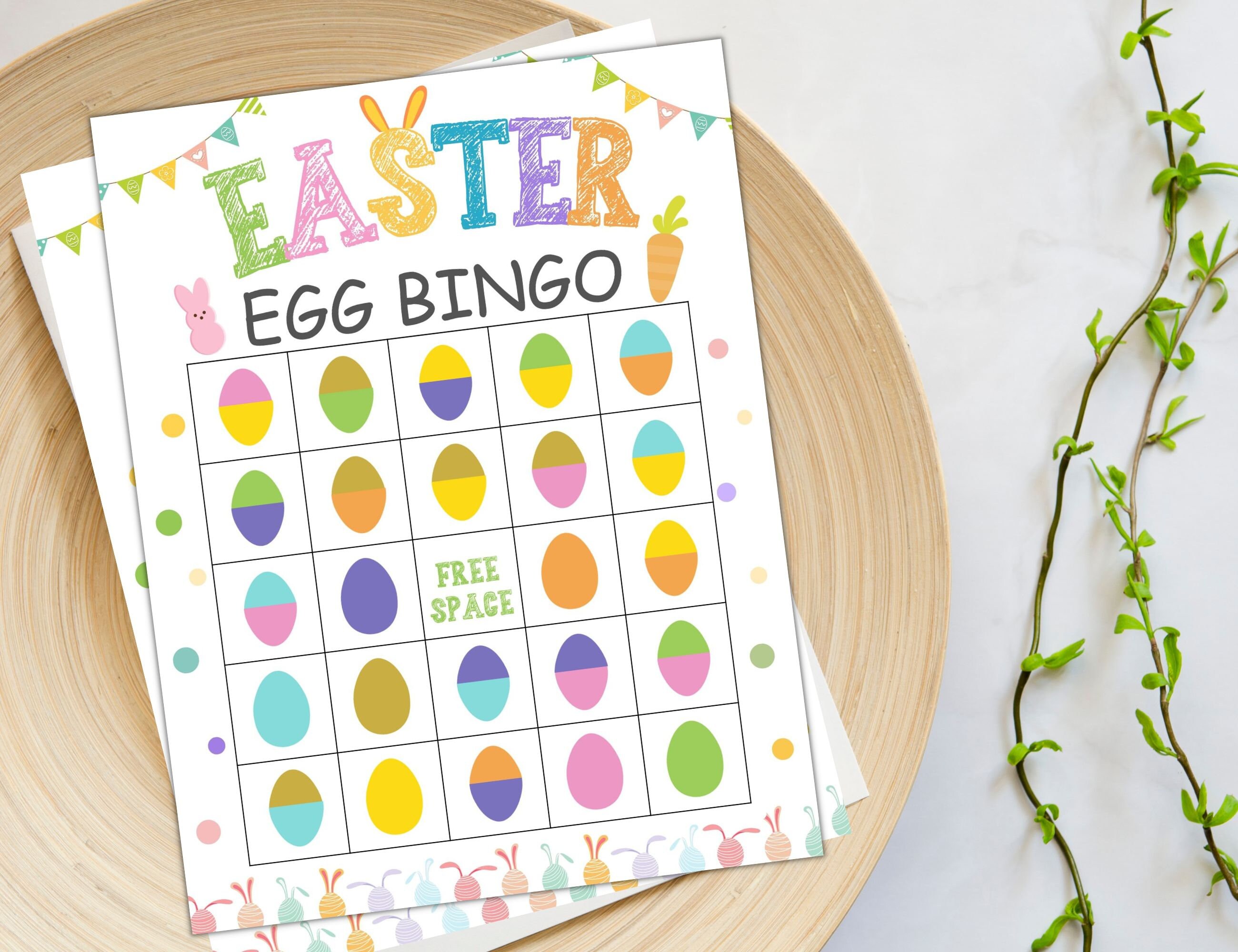 Summer Bingo 24-Player Easter Bingo Game Set – Holiday Party Activity ...