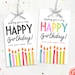 Birthday Tag Printable Happy Birthday Gift Tag Template, Watercolor ...