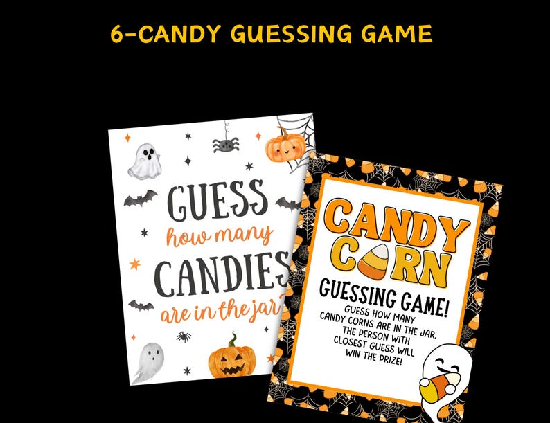 Halloween Games BUNDLE, Party Games - Bingo, Pass the Pumpkin, Minute ...