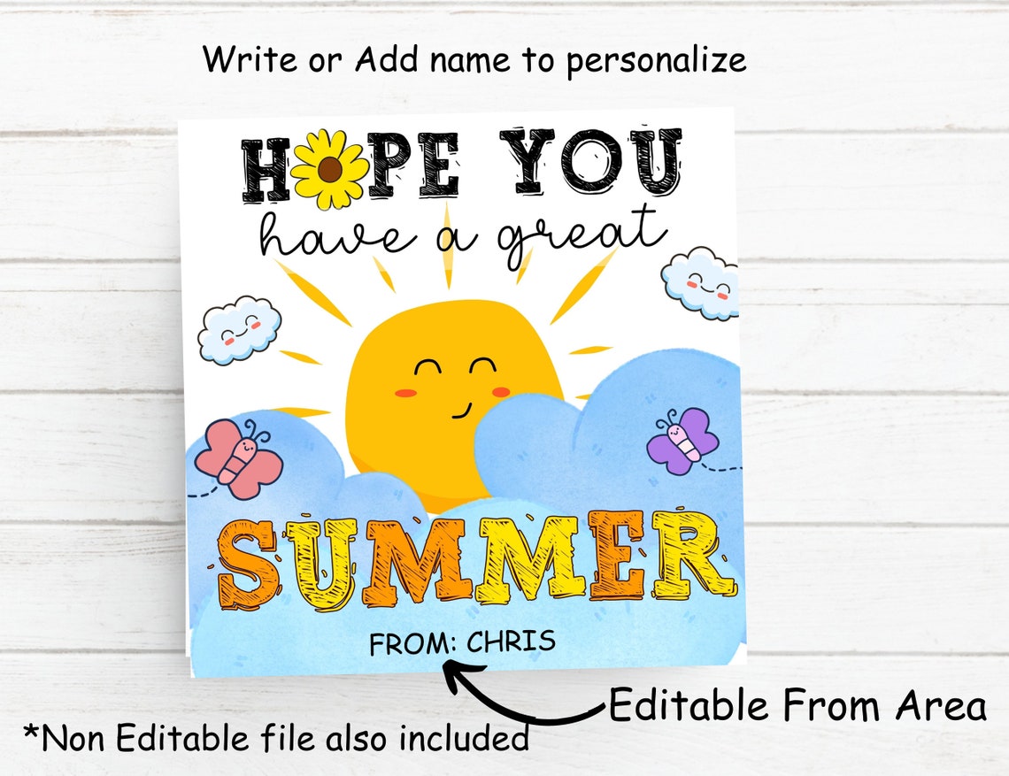 End of School Year Gift Tags for Students, Classroom Gifts for Kids ...