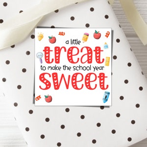 Back to School Tags, First Day Teacher Cookies Tags, Treat Tag, Welcome ...