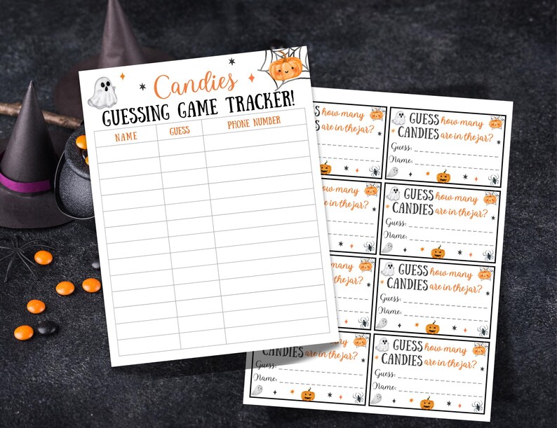 Halloween Candy Guessing Game, Halloween Game, Easy Halloween Party ...