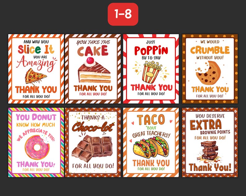 Teacher Appreciation Signs Bundle Printable, Staff Appreciation Sign ...
