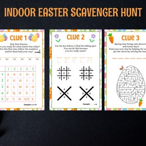 Indoor Easter Scavenger Hunt for Teens, Easter Treasure Hunt for Kids ...