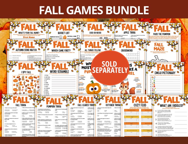 Minute to Win Fall Games, Fun Fall Games, Fall Party Games for Kids ...