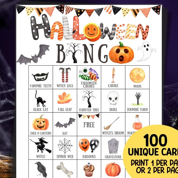 Halloween Bingo - Etsy
