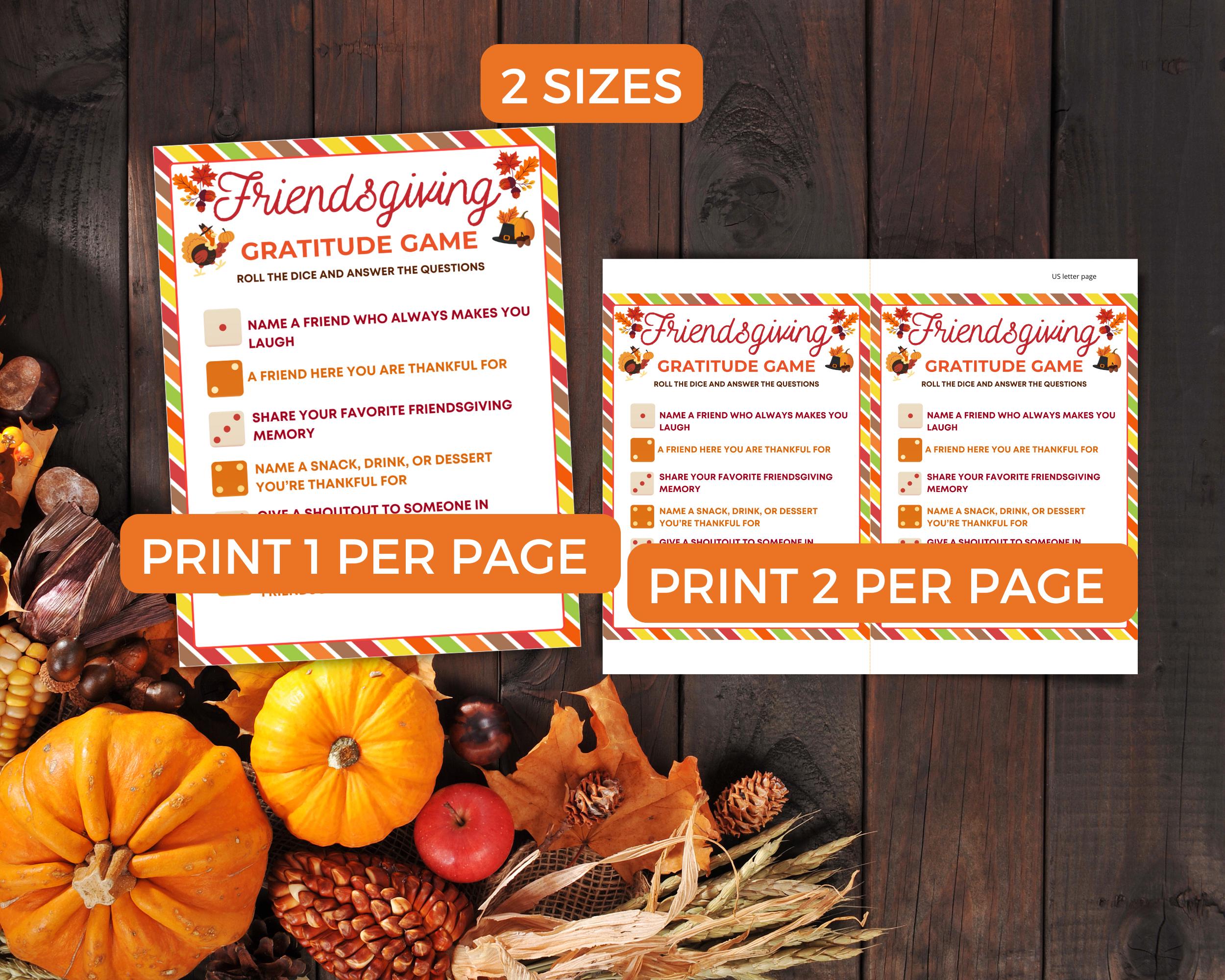 Friendsgiving Games Bundle, Friendsgiving Party Games for Adults Kids ...