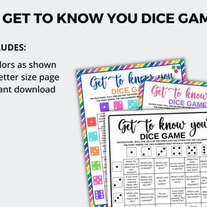 Icebreaker Game, Get to Know You, Team Building Game, Table Talk Dice ...