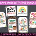 First Day of School Sweet Treat Tag, Teacher Cookie Tag, Welcome Back ...