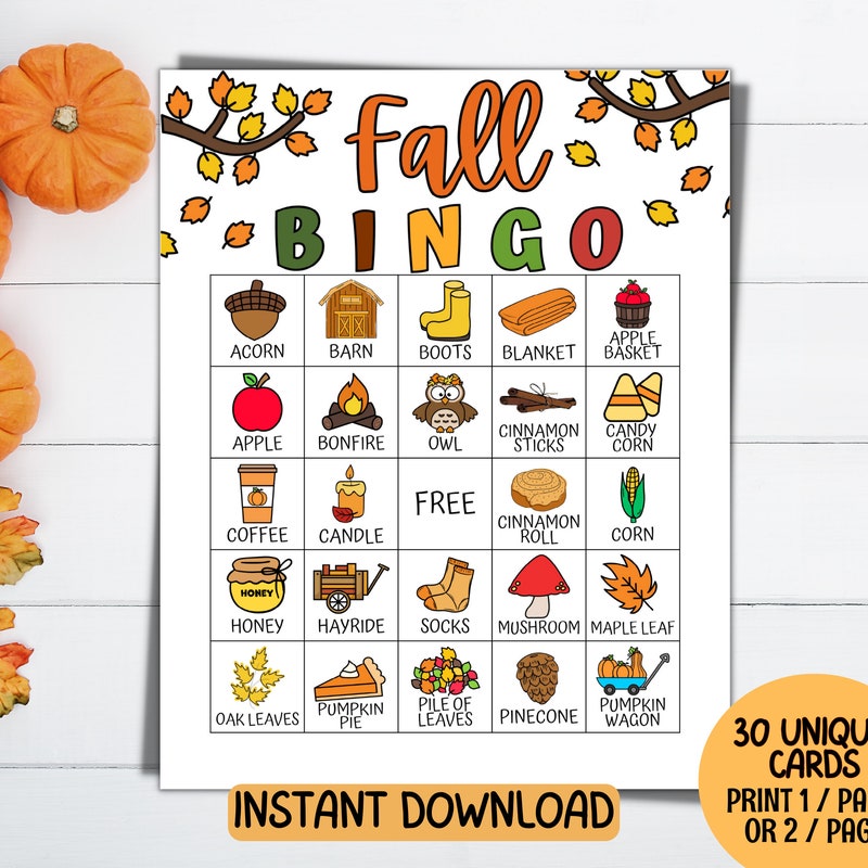 Free Printable Bingo Set - Etsy