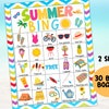 30 Beach Bingo Cards Printable Game, Beach Day Birthday Party Bingo ...