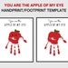 Apple Handprint Craft Baby Toddler Handprint Art Baby - Etsy