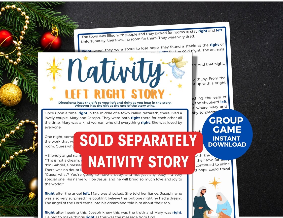 Nativity Bingo, Christmas Nativity Bingo, Printable Nativity Game ...