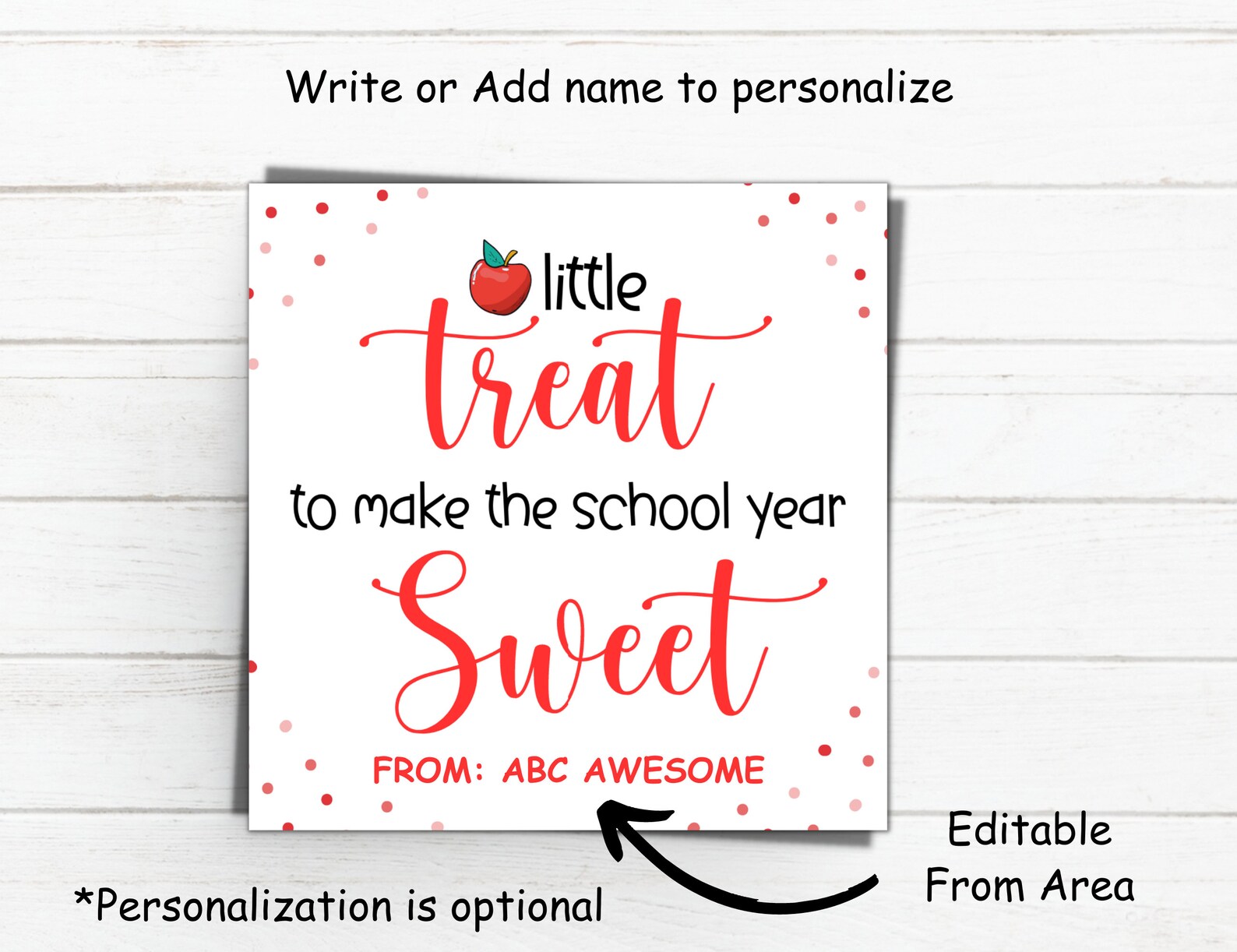 First Day of School Treat Tag, Back to School Tags, Welcome Back to ...