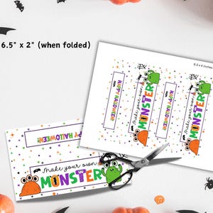 Make Your Own MONSTER Halloween Bag Topper Printable Halloween Party ...