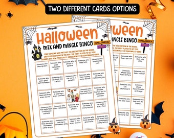 Halloween Guest Bingo Printable - Etsy