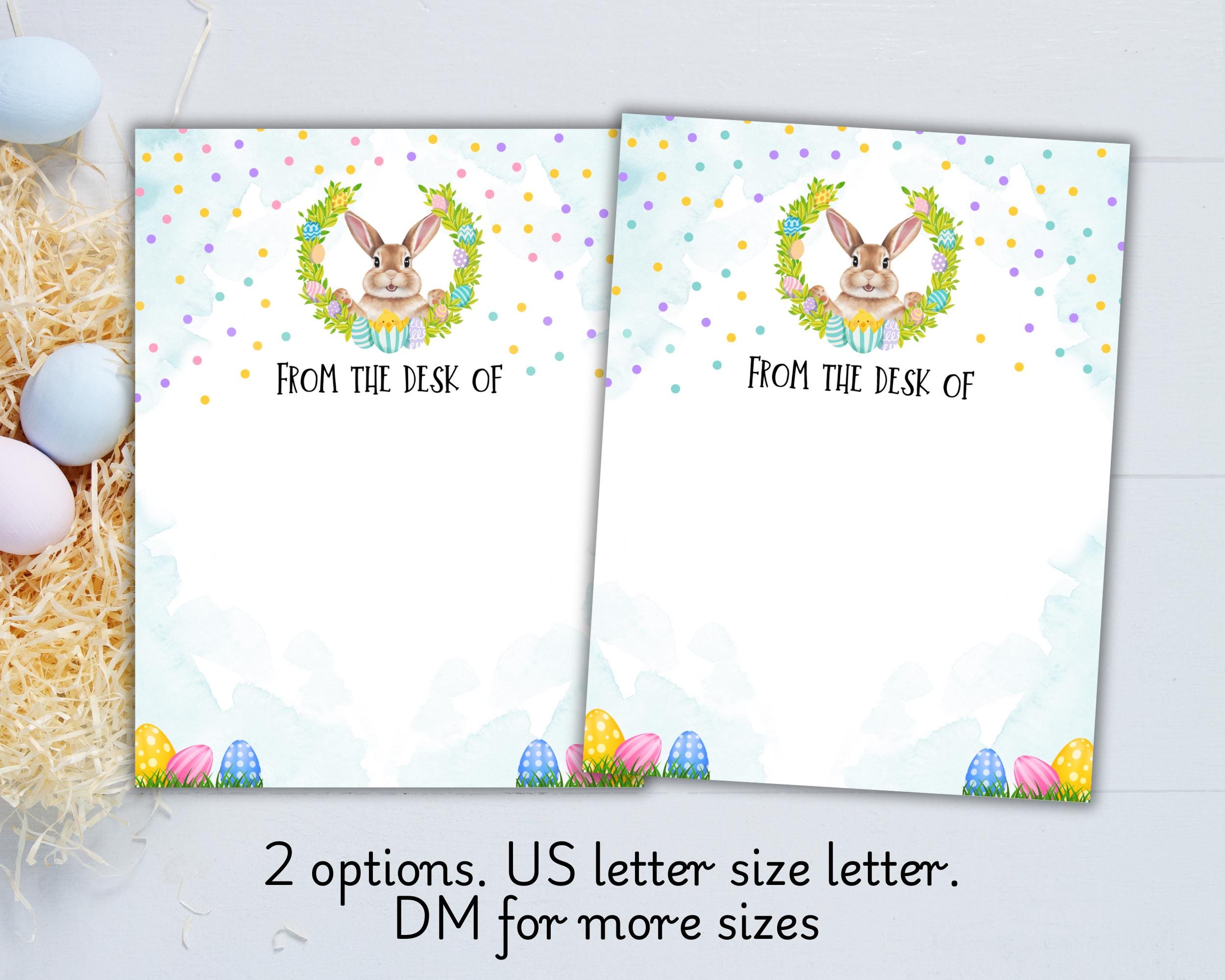 Editable Easter Bunny Letter Canva Template, Personalized Letter From ...