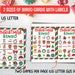 100 Christmas Bingo Cards, Printable Christmas Bingo for Kids, Fun ...