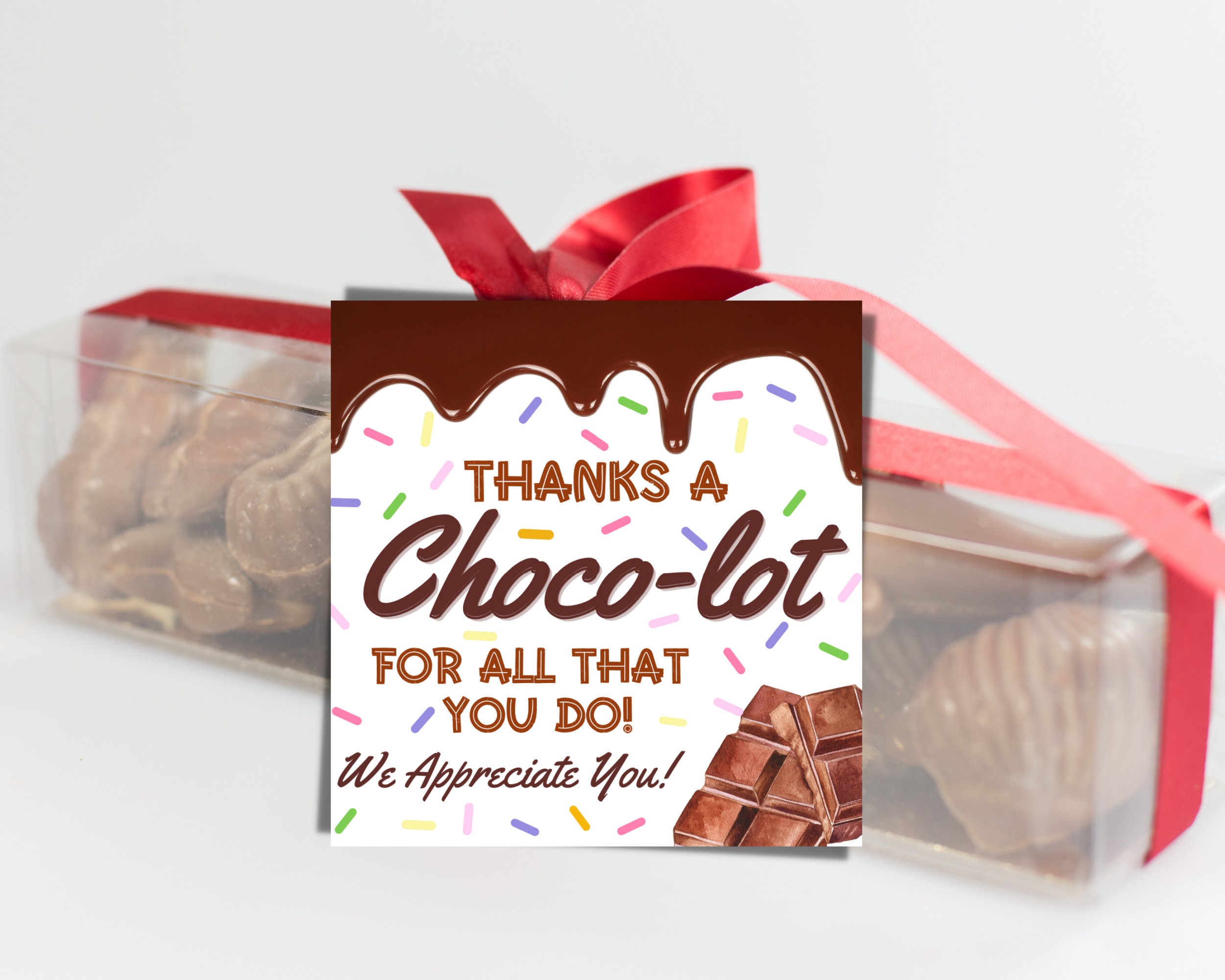 Chocolate Appreciation Tags, Teacher Appreciation Chocolate Gift Tag ...