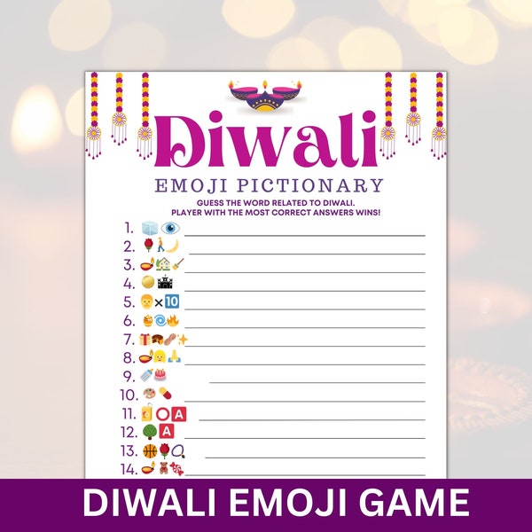 Diwali Pictionary - Etsy