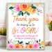 Thank You for Helping Us Bloom Printable Sign, Spring Teacher ...