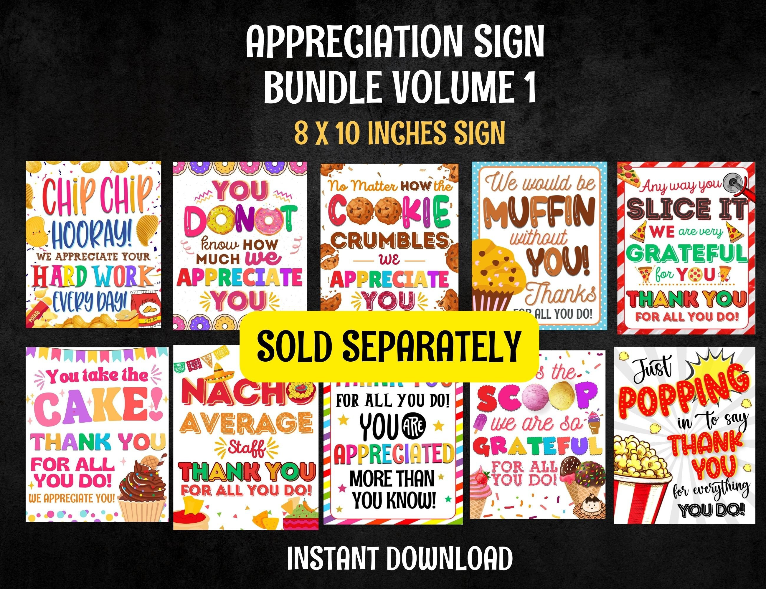 Donut Appreciation Sign, Staff Appreciation Sign, Teacher Appreciation ...
