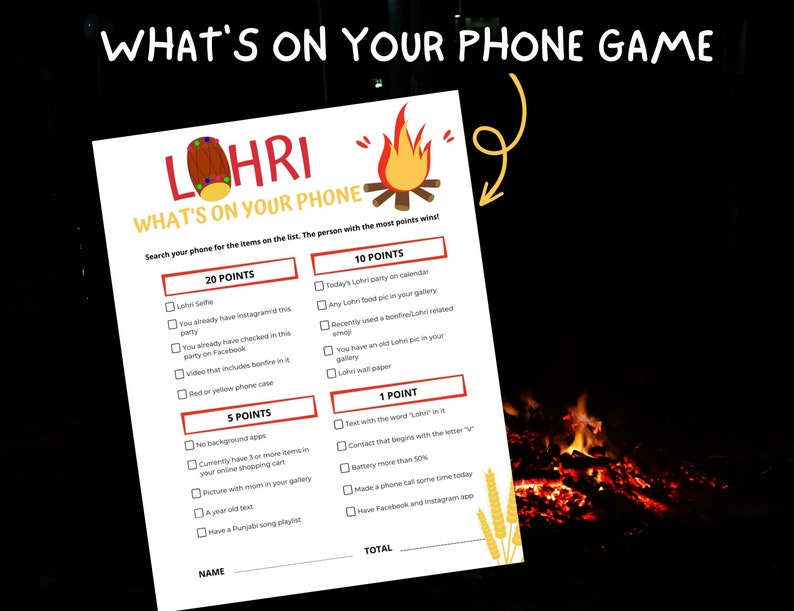 Lohri Games Bundle Indoor Lohri Party Games for Kid & Adults - Etsy