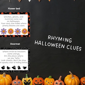 Outdoor Halloween Scavenger Hunt Kid Teens Scavenger Hunt Riddles Clues ...