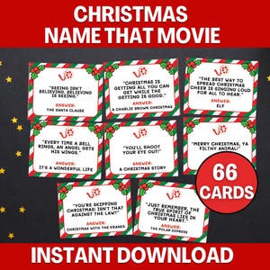 Christmas Movie Game, Christmas Movie Quote Trivia Game, Guess the ...
