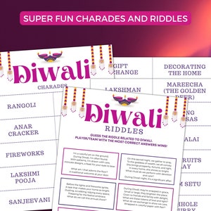 18 Diwali Games Bundle, Diwali Games for Adults, Kids, Diwali Party ...