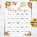 50 Fall Baby Shower Bingo Cards Printable, Autumn Fall Baby Shower ...